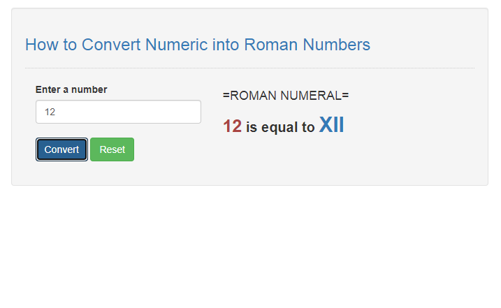 How To Convert Numeric Into Roman Numbers In Javascript Sourcecodester